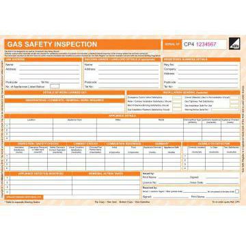 CP4 Gas Safety Inspection Form
