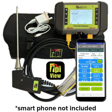 TPI DC711 View Kit Flue Gas Analyser